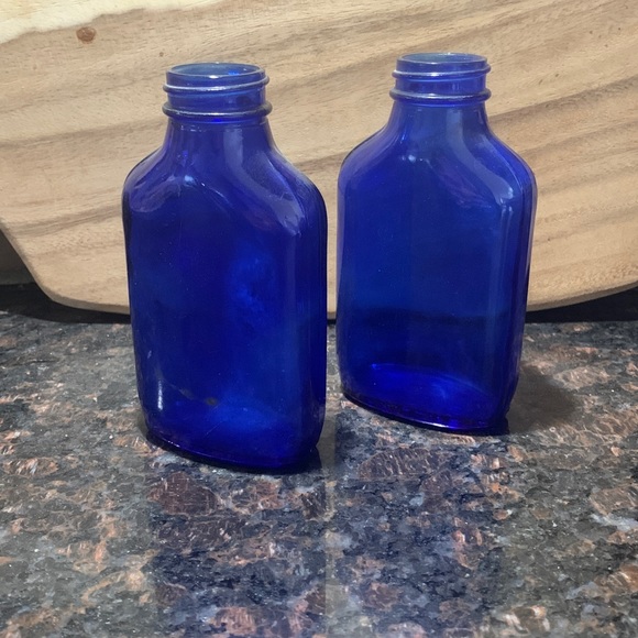 Other | Set Of 2 Antique Cobalt Blue Phillips Milk Of Magnesia Bottles ...